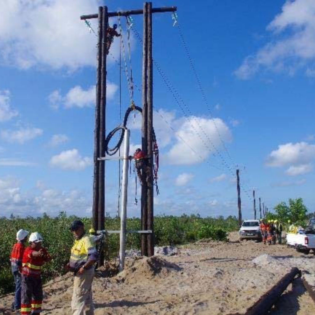 Overhead line feeding TMF for Dynatec Madagascar - INECO